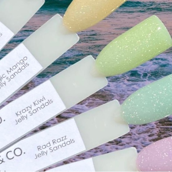 Makeup | Sparkle Co Krazy Kiwi Jelly Sandals Light Green Nail Dip ...
